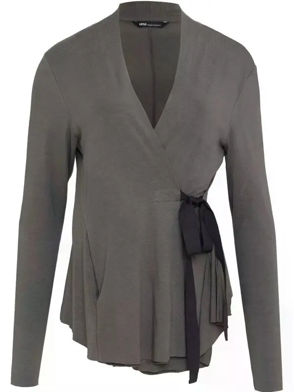 UMA | RAQUEL BLAY Uma | Raquel Davidowicz Tied-waist Cardigan - Grey