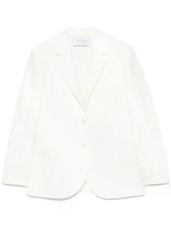 Harris Wharf London Crinkled Blazer - White