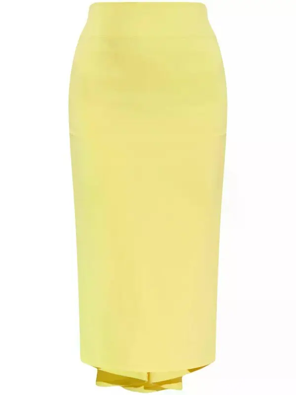 Jacquemus Draped Straight Skirt - Yellow