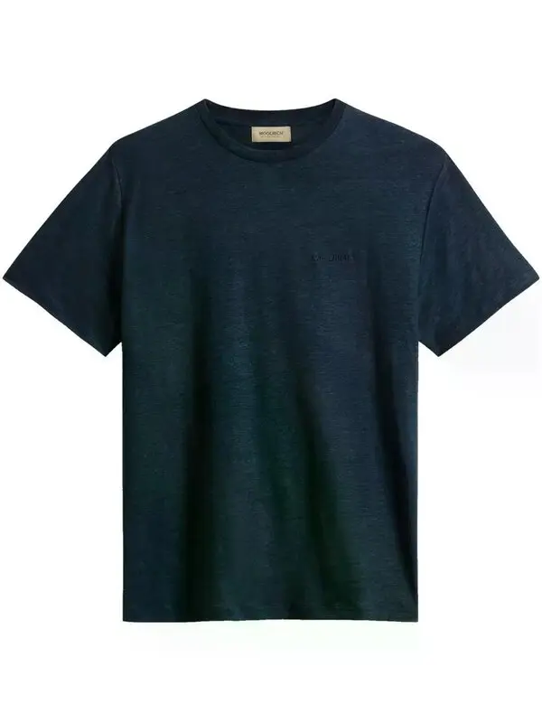 Woolrich Linen T-shirt - Blue