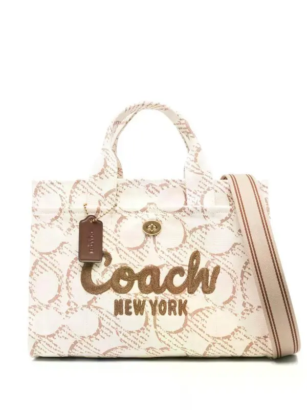 Coach Signature Canvas Tote Bag - Neutrals | Editorialist