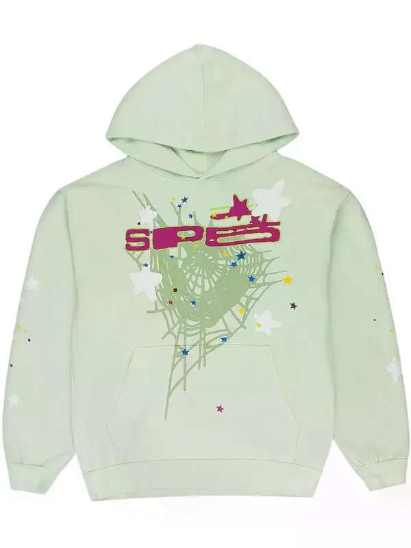 SP5DER Graphic-print Hoodie - Green