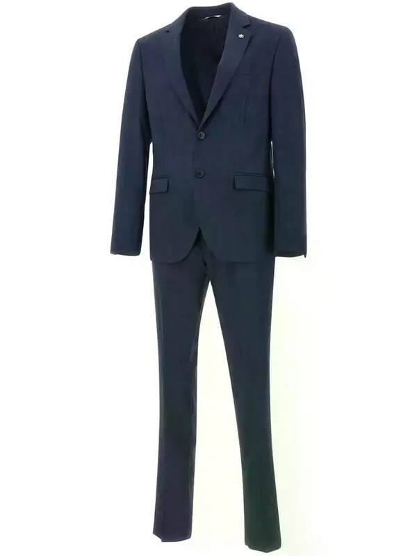 MANUEL RITZ Single-breasted Suit - Blue