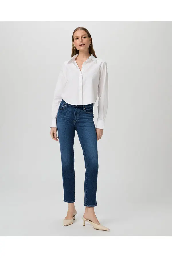 Paige Cindy Straight Leg Ankle Jean - Denim