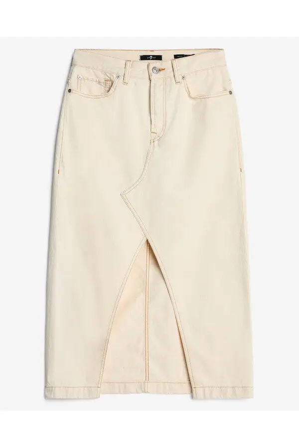 7 For All Mankind Midi Skirt
