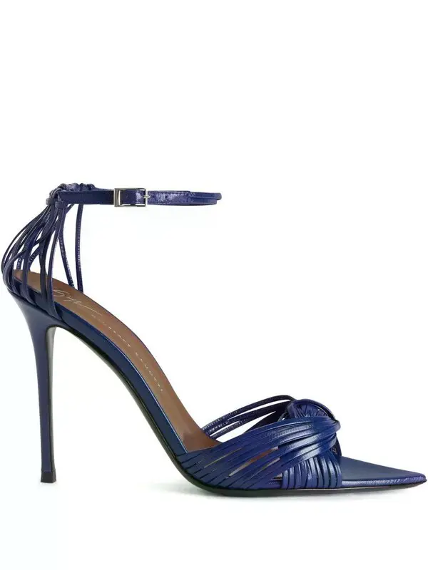 GIUSEPPE ZANOTTI 105mm Intriigo Knot Sandals - Blue