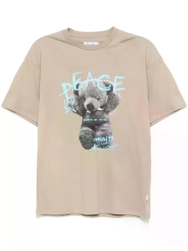 Izzue Graphic-print T-shirt - Neutrals
