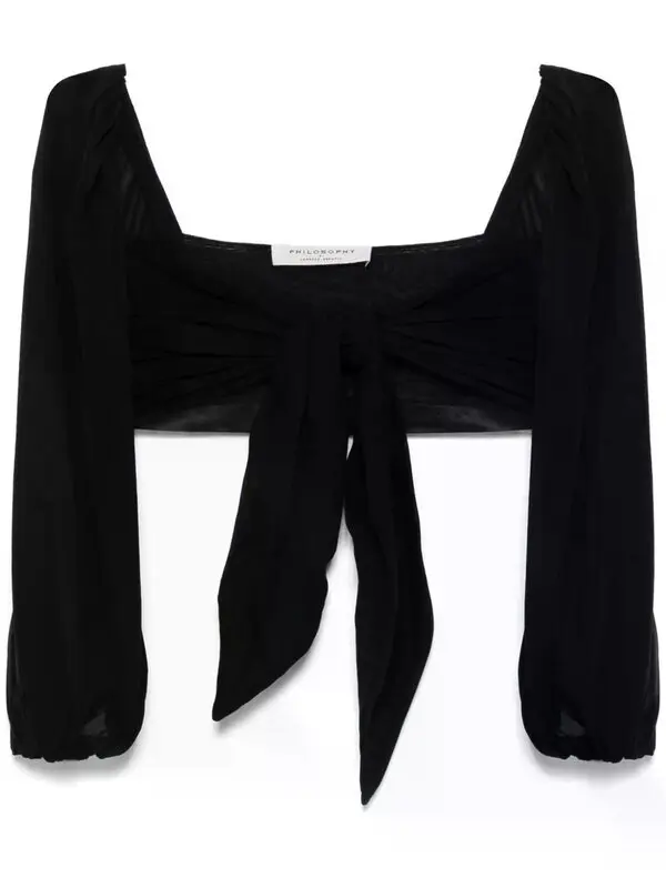 Philosophy Di Lorenzo Serafini Sweetheart-neck Top - Black