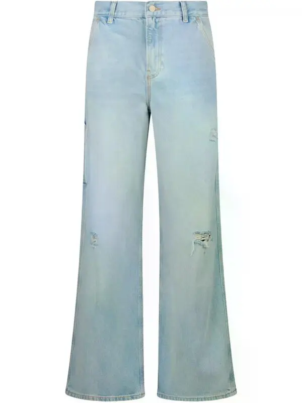Liu Jo Distressed Wide-leg Jeans