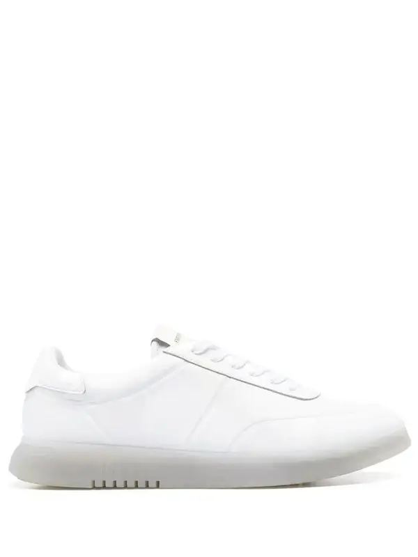 Emporio Armani Leather Sneakers - White