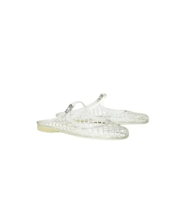 Tory Burch Mellow Mary Jane Jelly - Clear/silver