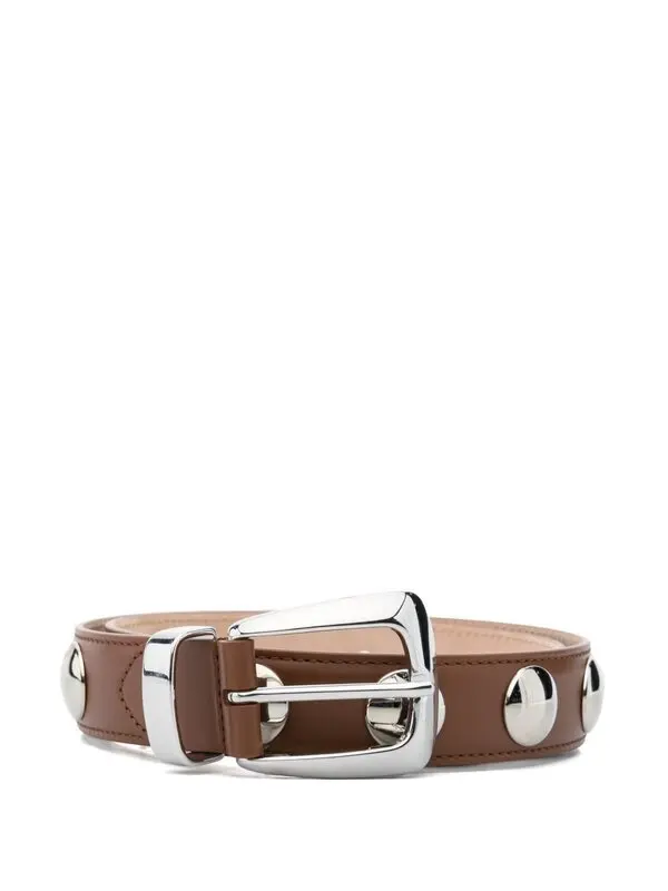 Khaite Benny Leather Belt - Brown