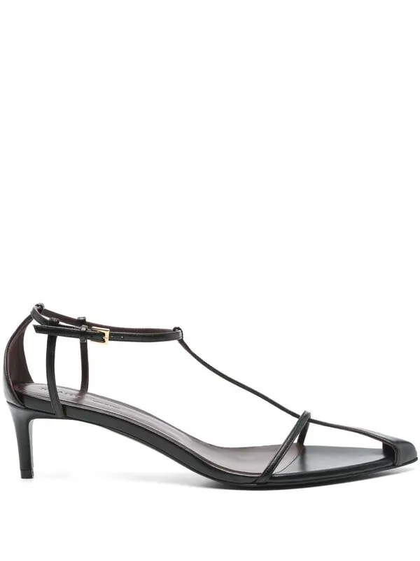 Khaite 45mm Bella Sandals - Black