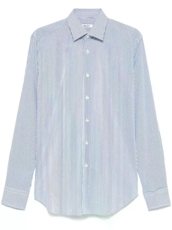 ERALDO Striped Shirt - Blue