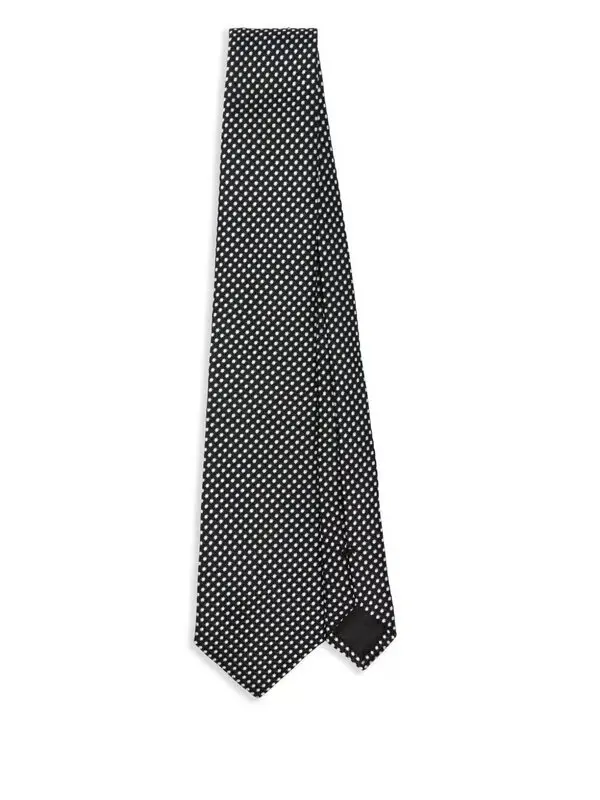 Emporio Armani Silk Neck Tie - Black