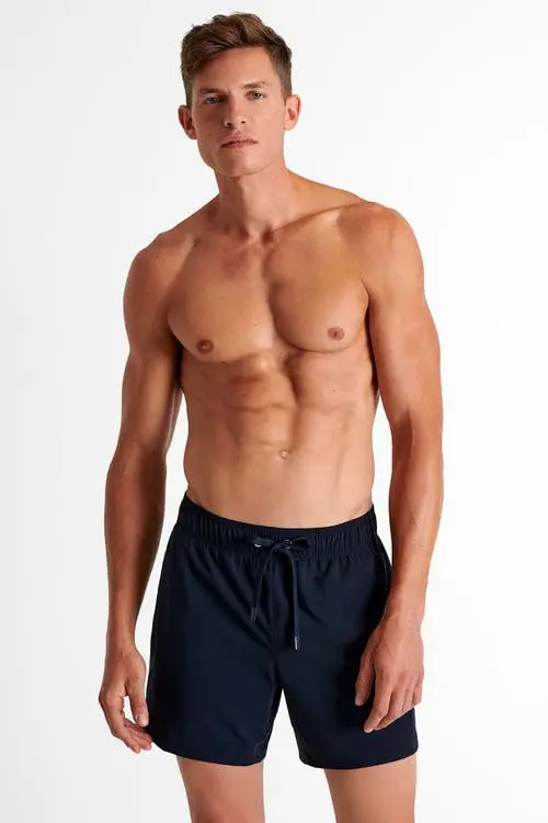 Shan Classic Fit Swim Trunks - Navy