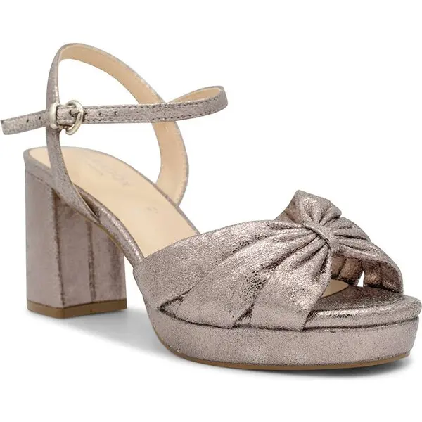 PARADOX LONDON PINK Nerita Platform Sandals - Pewter