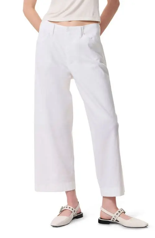 Rag & Bone Banks Linen-blend Straight-leg Cropped Pants