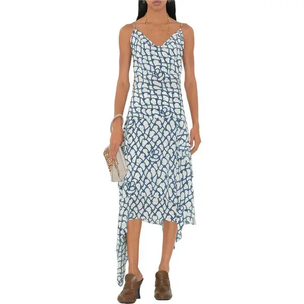 Burberry Knot Silk Top - Pool