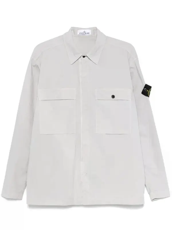 Stone Island Compass-badge Shirt - Grey