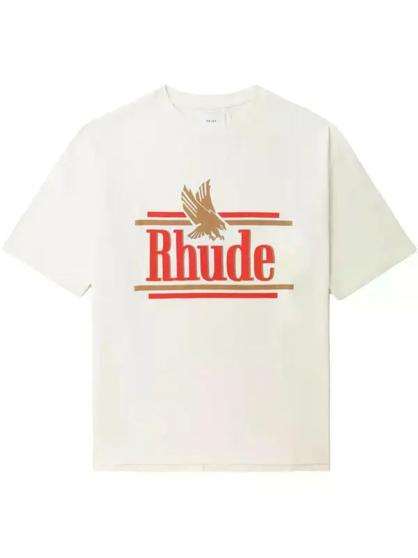 Rhude Logo-print T-shirt - White