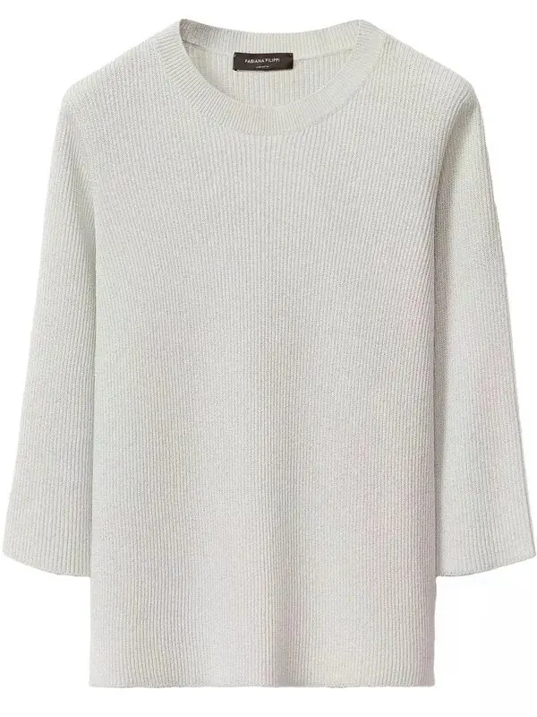 Fabiana Filippi Ribbed Sweater - Grey