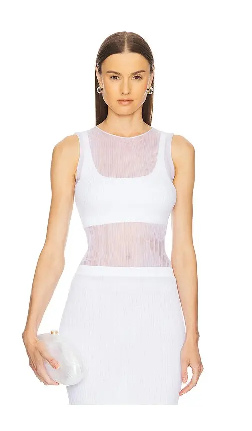 Simkhai Oakley Tank - White