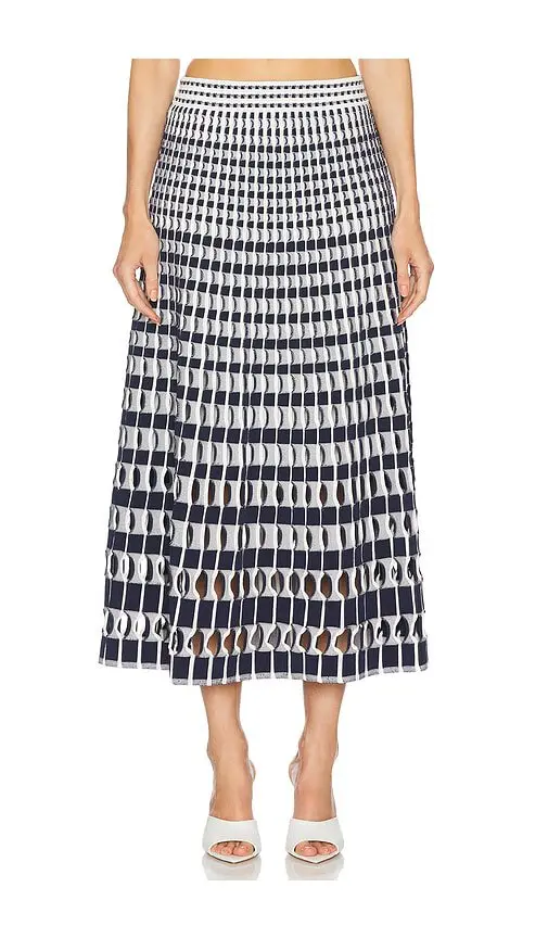 Simkhai Larken Midi Skirt - Midnight Multi