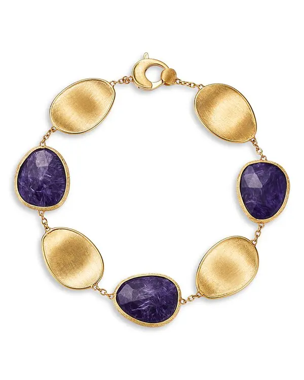 Marco Bicego 18k Yellow Lunaria Charoite Bracelet - Gold