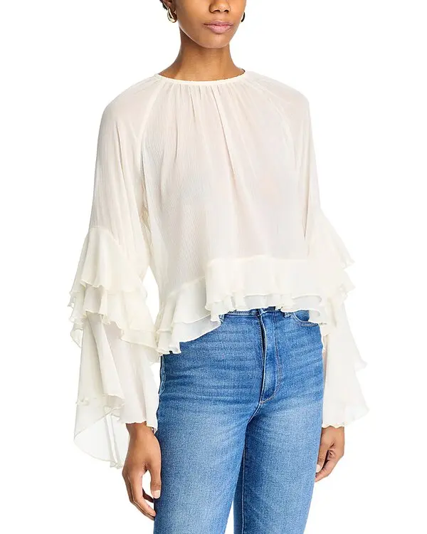 LUCY PARIS Lis Ruffle Top