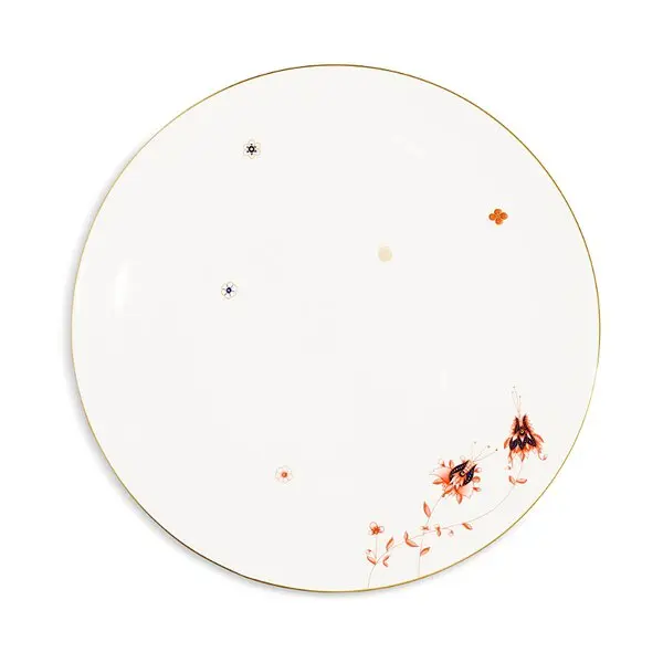 RICHARD BRENDON Dragon Flower Coupe Side Plate, Set Of 2