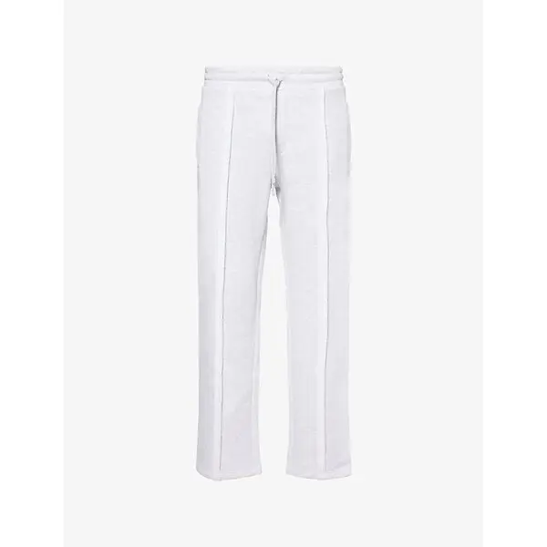 THE COUTURE CLUB Raw Seam Logo-print Cotton Jogging Bottoms - Greymarl