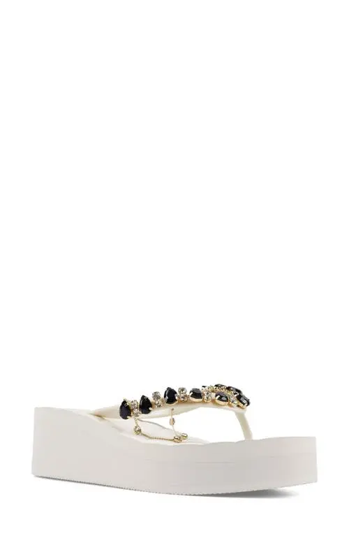 ZIGI Quigley Platform Flip Flop - White
