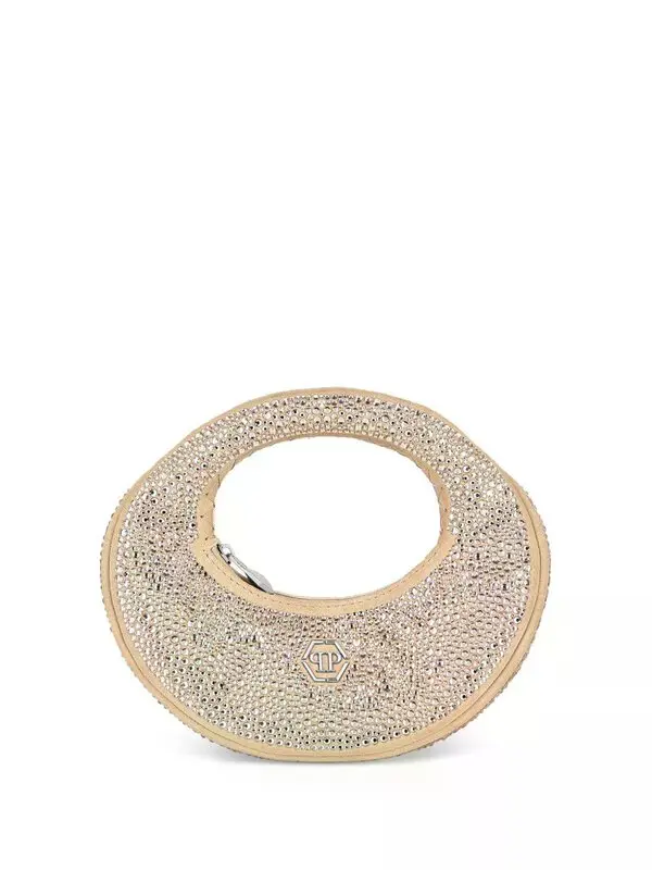 Philipp Plein Crystal-embellished Mini Bag - Neutrals