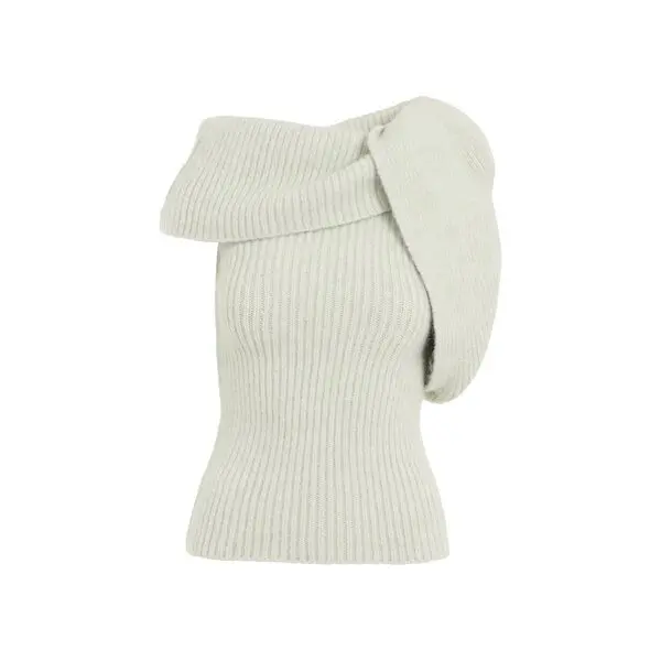 Rick Owens Banded Alpaca Top - Green