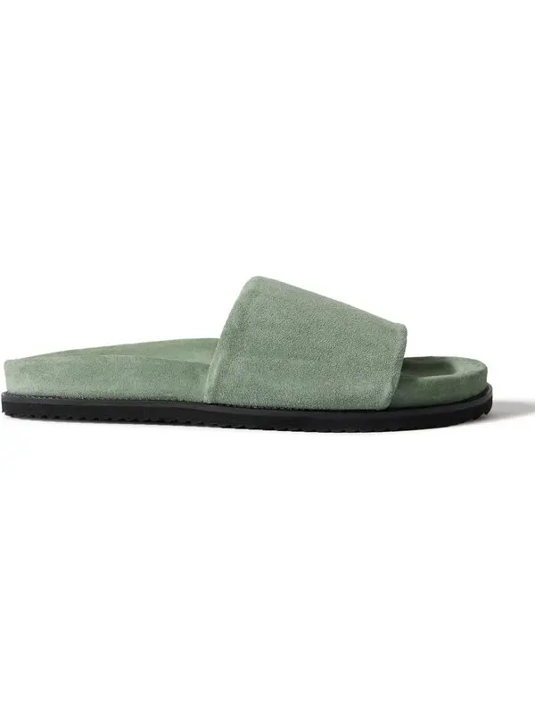 Mr P. David Regenerated Suede Evolo® Sandals - Green