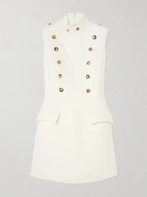 Alexander McQueen Wool-twill Mini Dress
