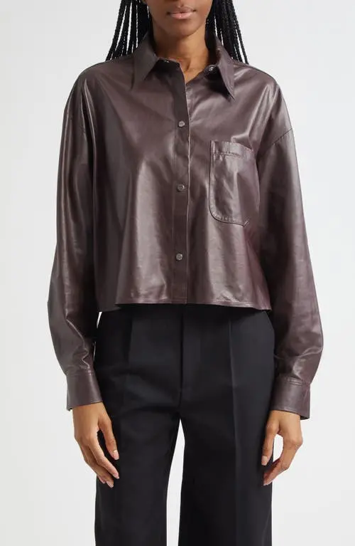 TWP Little Big Joe Leather Jacket - Wine