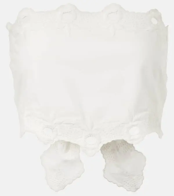Posse Antoinette Embroidered Top - White