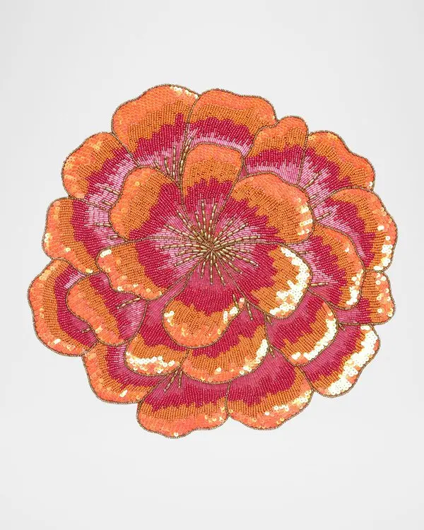 KIM SEYBERT Marigold Beaded Placemat - Multi