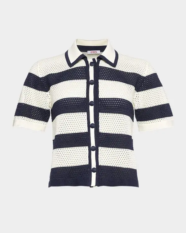ERES Mouette Striped Knit Top - Raye