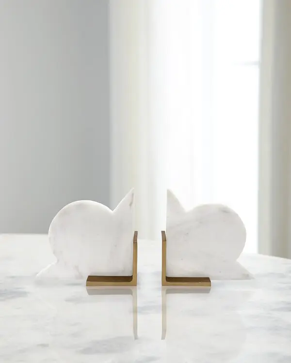WORLDS AWAY Odum Marble Bookends