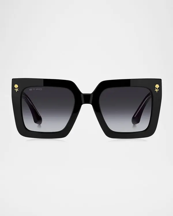 Etro Square Sunglasses - Black
