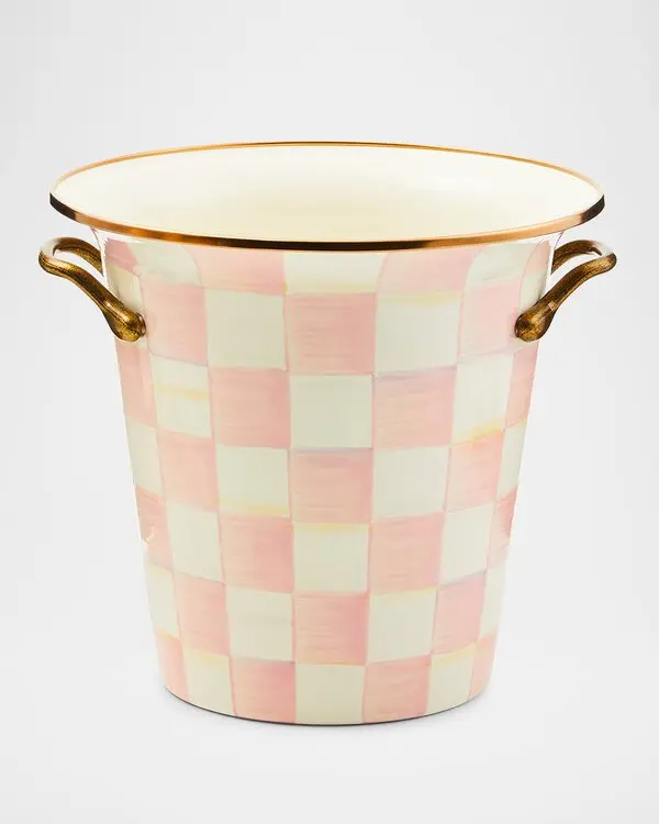 MACKENZIE-CHILDS Rosy Check Wine Cooler