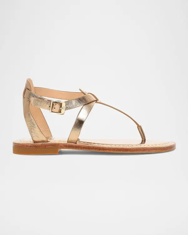 Frye Taylor Metallic Leather Sandals