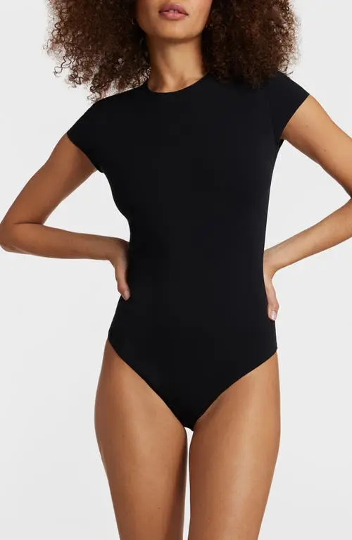 Commando Butter Luxe Cap Sleeve Bodysuit - Black