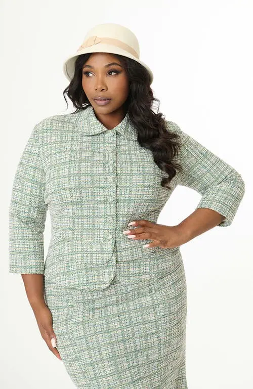 Unique Vintage Boucle Peplum Jacket