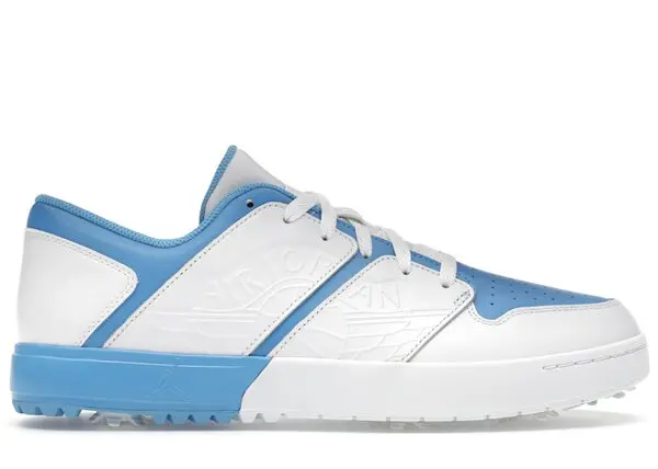 JORDAN Nu Retro 1 Low Golfin Sneakers - White/university Blue