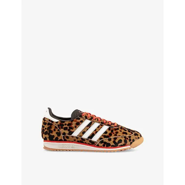 Adidas Sl 72 Leopard-print Low-top Sneakers