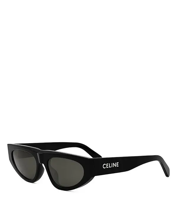 Celine Monochroms Geometric Sunglasses - Black/smoke